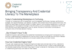 Credential Engine - Workforce EdTech